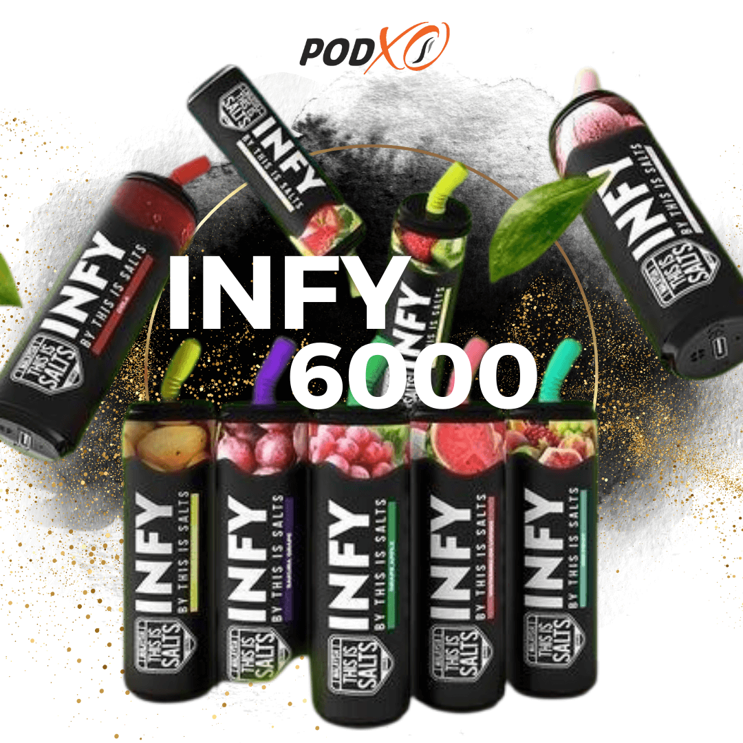 infy 6000 puff สูบสนุกเต็มอิ่มทั้งวัน ปลอดภัยมีคุณภาพสูงมาก - PodXO