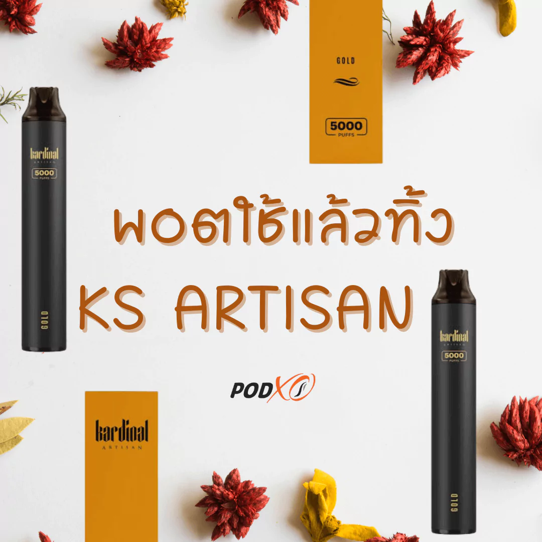 เข้มข้นมากขึ้นกับพอตใช้แล้วทิ้ง KS ARTISAN รุ่นใหม่ล่าสุด - PodXO